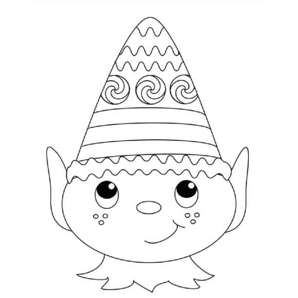 Holiday Coloring Pages for Kids - Elf Hats | Kids Activities Blog