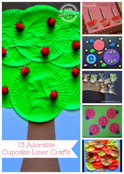13+ {Adorable} Cupcake Liner Crafts | Kids Activities Blog