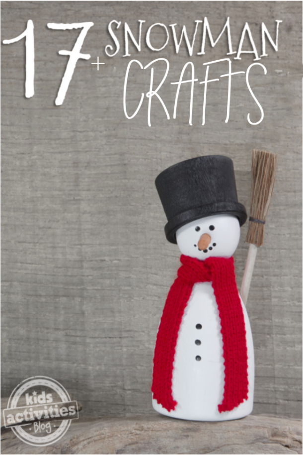 24 Really Fun Snowman Crafts for Kids | Kids Activities Blog