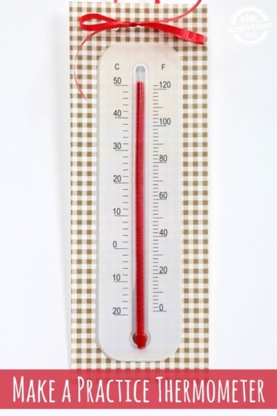 How to Read a Thermometer: Free Printable & Craft | Kids Activities Blog