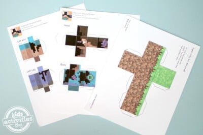 Printable Minecraft 3D Paper Crafts for Kids |Kids Activities Blog