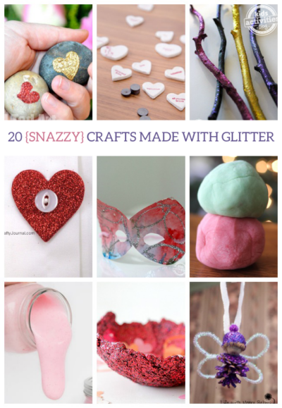 20 Sparkly Crafts Made with Glitter | Kids Activities Blog