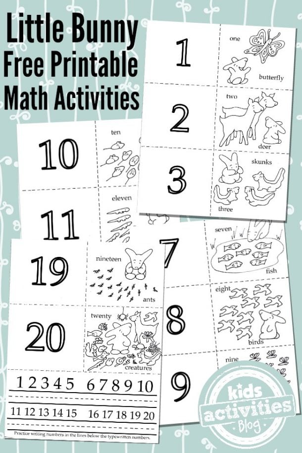 3 Fun and Adorable Math Activities From 1 Free Kids Printable