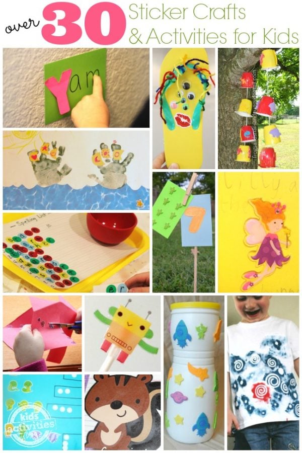 35 Sticker Crafts & Sticker Ideas for Kids | Kids Activities Blog