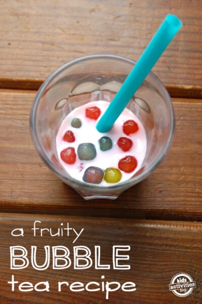 Fruity Bubble Tea - for play and drinking! Kids Activities Blog