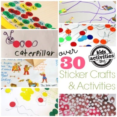 35 Sticker Crafts & Sticker Ideas for Kids | Kids Activities Blog