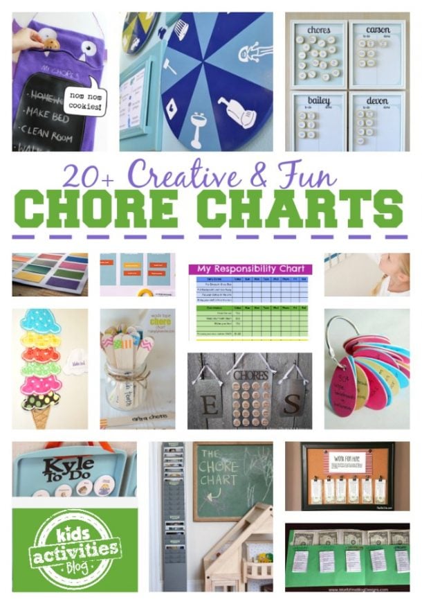 20+ Homemade Chore Chart Ideas - Kids Activities Blog