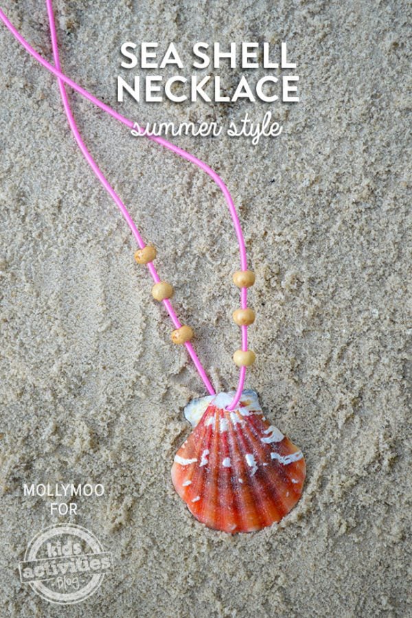 Make Your Own DIY Seashell Necklace | Kids Activities Blog