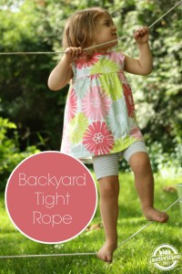 Make a Backyard Tight-Rope for Endless Summer Fun | Kids Activities Blog