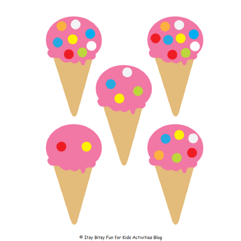 Ice Cream File Folder Games Free Kids Printable | Kids Activities Blog