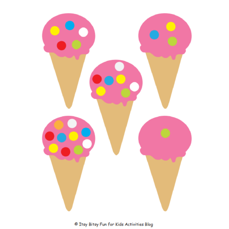 Ice Cream File Folder Games Free Kids Printable | Kids Activities Blog