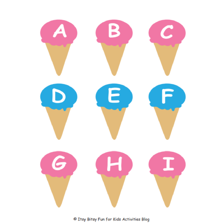 Ice Cream File Folder Games Free Kids Printable | Kids Activities Blog