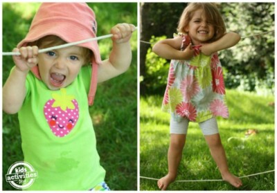 Make a Backyard Tight-Rope for Endless Summer Fun | Kids Activities Blog