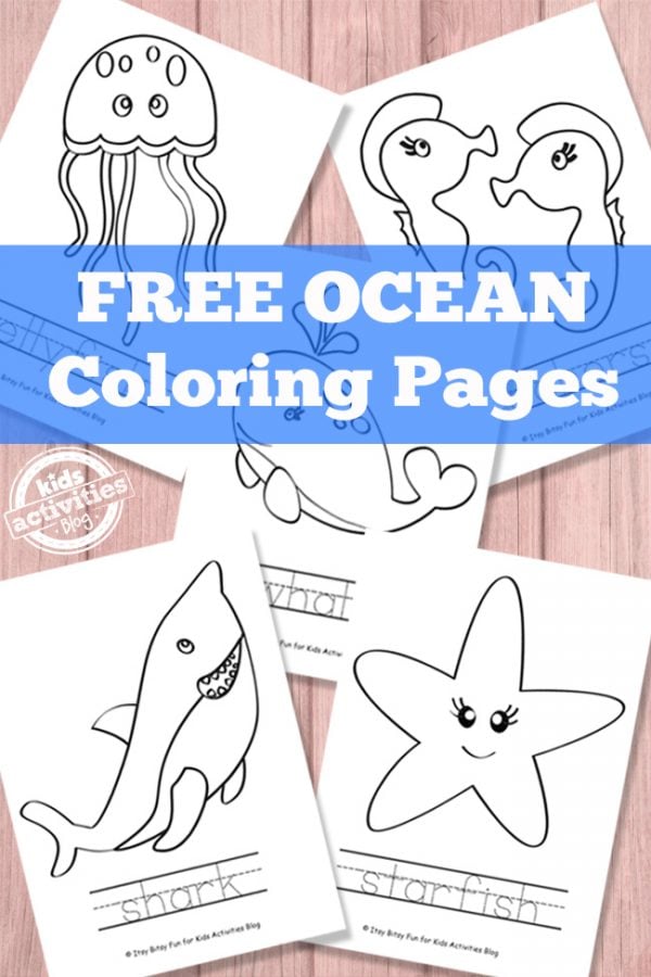 Ocean Coloring Pages {Free Printable} Kids Activities Blog