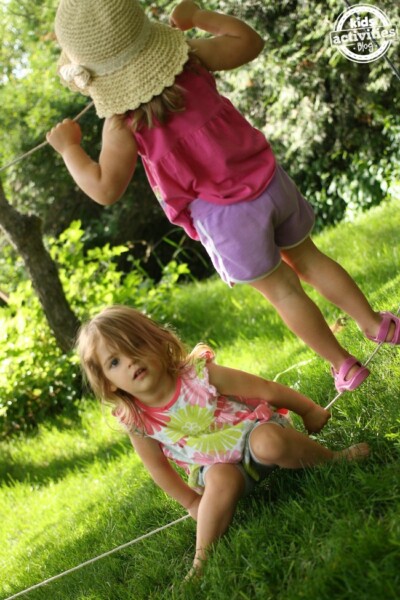 Make a Backyard Tight-Rope for Endless Summer Fun | Kids Activities Blog