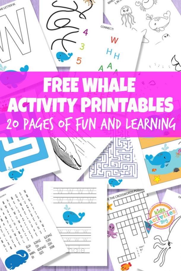 Whale Printable Activities For Kids Kids Activities Blog