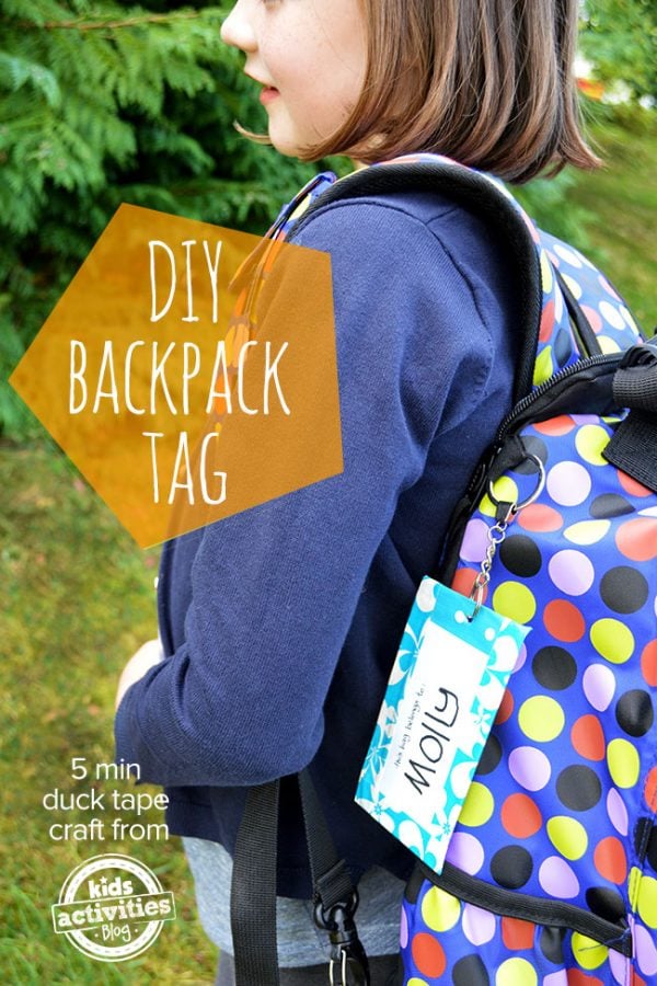 Make Your Own Backpack Tag for Back to School | Kids Activities Blog