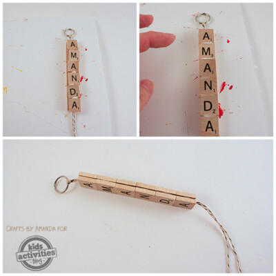 Scrabble Tile Keychain or Backpack Charm Kids Activities Blog