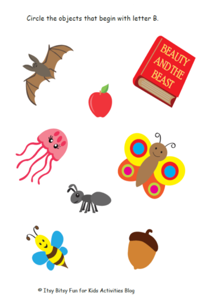 Free Letter B Worksheets for Preschool & Kindergarten | Kids Activities ...