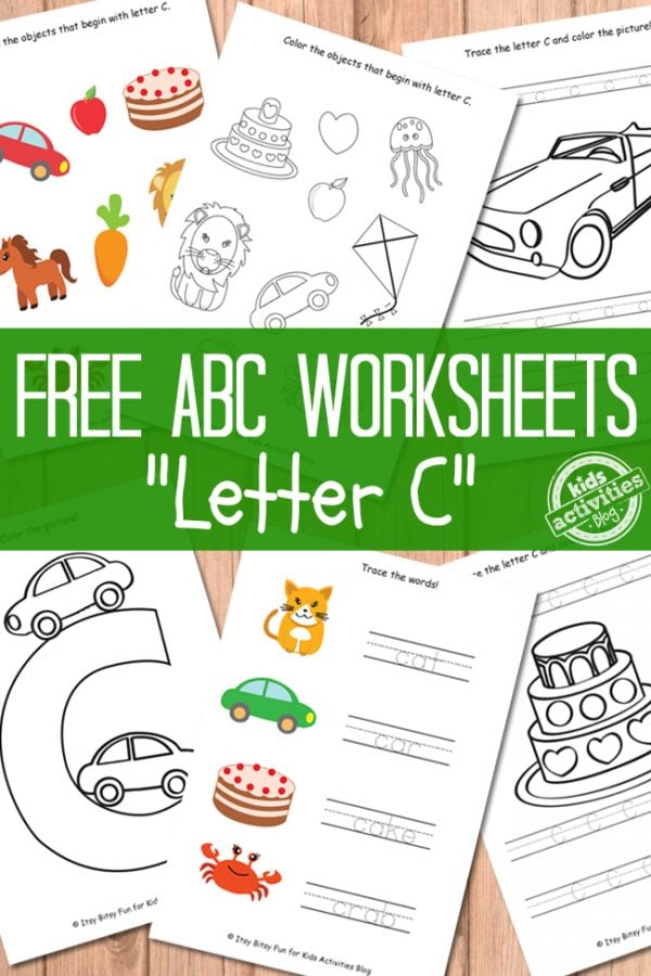 Free Letter C Worksheets For Preschool & Kindergarten | Kids Activities ...