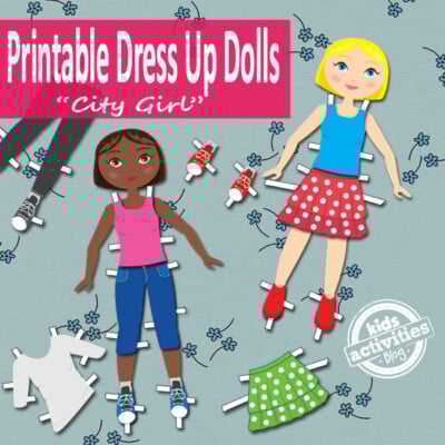 Printable Paper Doll Dress Up Dolls for Kids | Kids Activities Blog