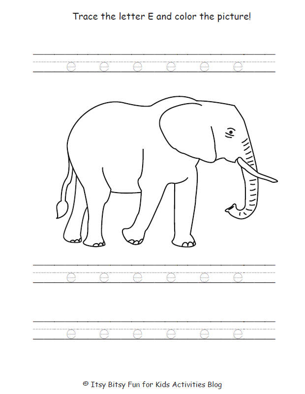 Free Letter E Worksheets For Preschool & Kindergarten | Kids Activities ...