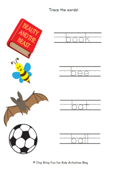 Free Letter B Worksheets for Preschool & Kindergarten | Kids Activities ...