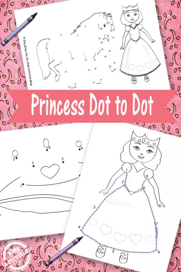 Free Printable Princess Dot to Dot Worksheets For Your Little Princess