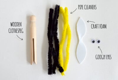 Clothespin & Pipe Cleaner Bees - Quick Craft For Kids | Kids Activities ...