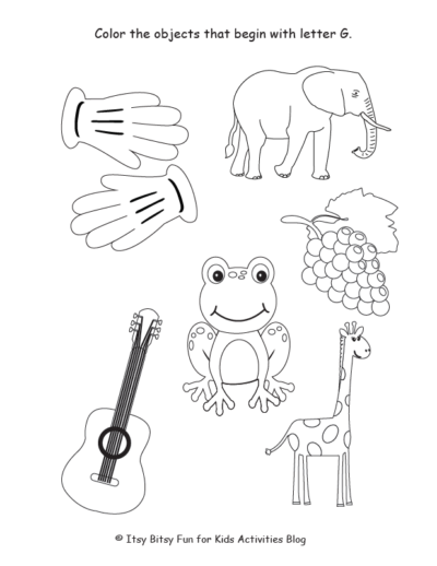Free Letter G Worksheets For Preschool & Kindergarten | Kids Activities ...