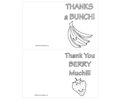 Free Printable: Very Punny Thank You Notes | Kids Activities Blog