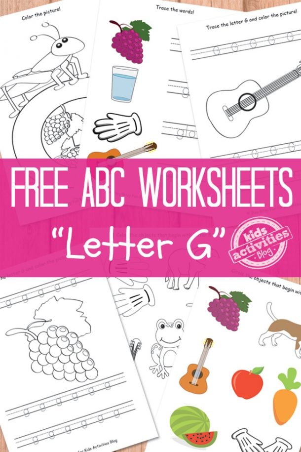 Free Letter G Worksheets For Preschool & Kindergarten | Kids Activities ...