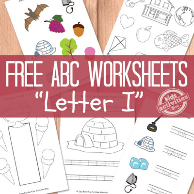 Free Letter I Worksheets For Preschool & Kindergarten | Kids Activities ...