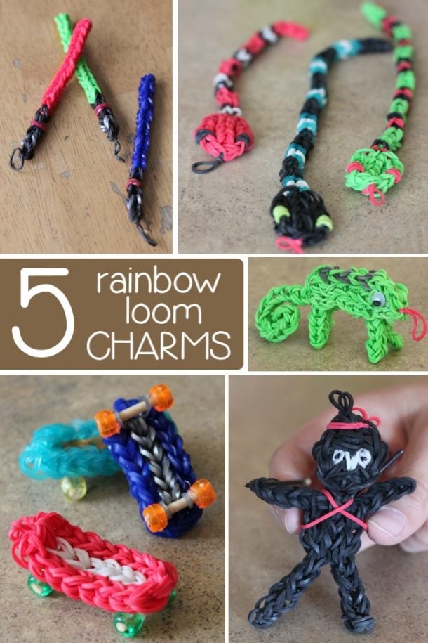 5 FUN Rainbow Loom Charms Kids Can Make | Kids Activities Blog