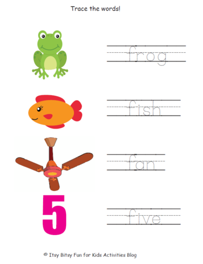 Free Letter F Worksheets For Preschool & Kindergarten | Kids Activities ...