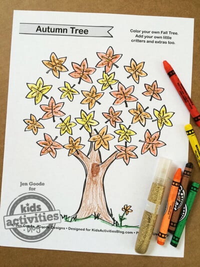 Free Fall Tree Coloring Page to Celebrate Autumn Colors! | Kids ...