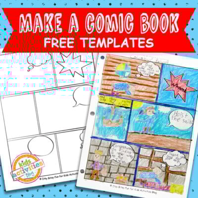 Comic Book Templates Free Kids Printable | Kids Activities Blog