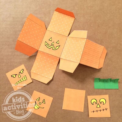 Free Printable Pumpkin Craft for Mini Jack O Lantern | Kids Activities Blog