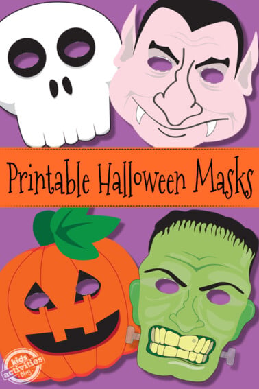 4 Fun & Free Printable Halloween Masks for Kids | Kids Activities Blog