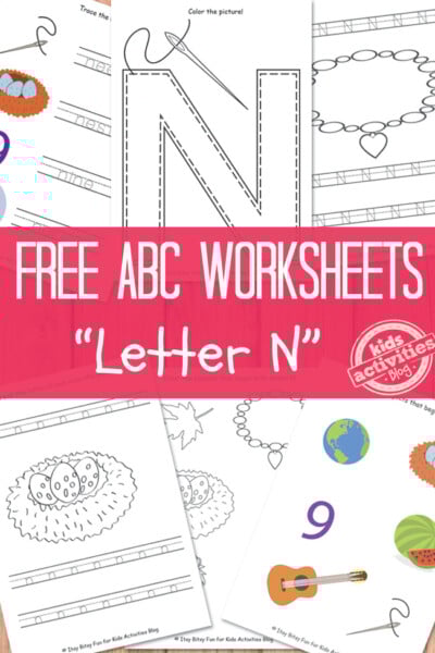 Free Letter N Worksheets For Preschool & Kindergarten – ParentingBest.com