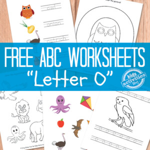 Free Letter O Worksheets For Preschool & Kindergarten | Kids Activities ...