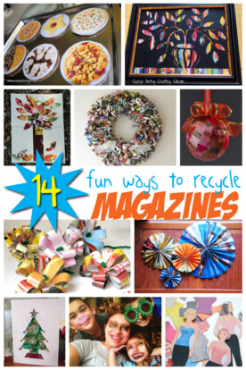 13 Ways to Recycle Old Magazines Into New Crafts | Kids Activities Blog