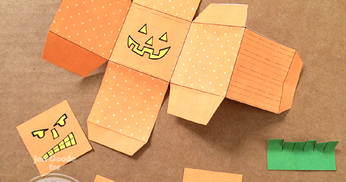 Mini Pumpkin Printable Paper Craft | Kids Activities Blog