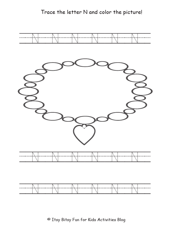 Free Letter N Worksheets For Preschool & Kindergarten – ParentingBest.com