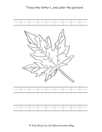 Free Letter L Worksheets For Preschool & Kindergarten | Kids Activities ...