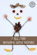 Fall Activity for Preschoolers: Drawing with Nature | Kids Activities Blog