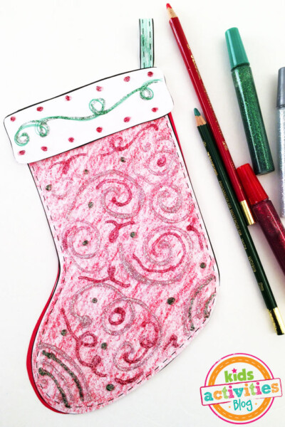Decorate A Christmas Stocking: Free Kids Printable Craft | Kids ...