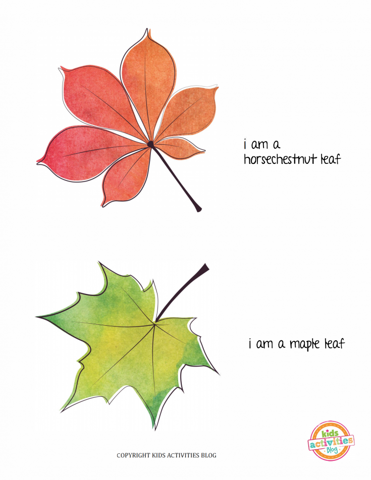 Lace Up Cards for Children: Free Printable Autumn Leaf Lacing Cards
