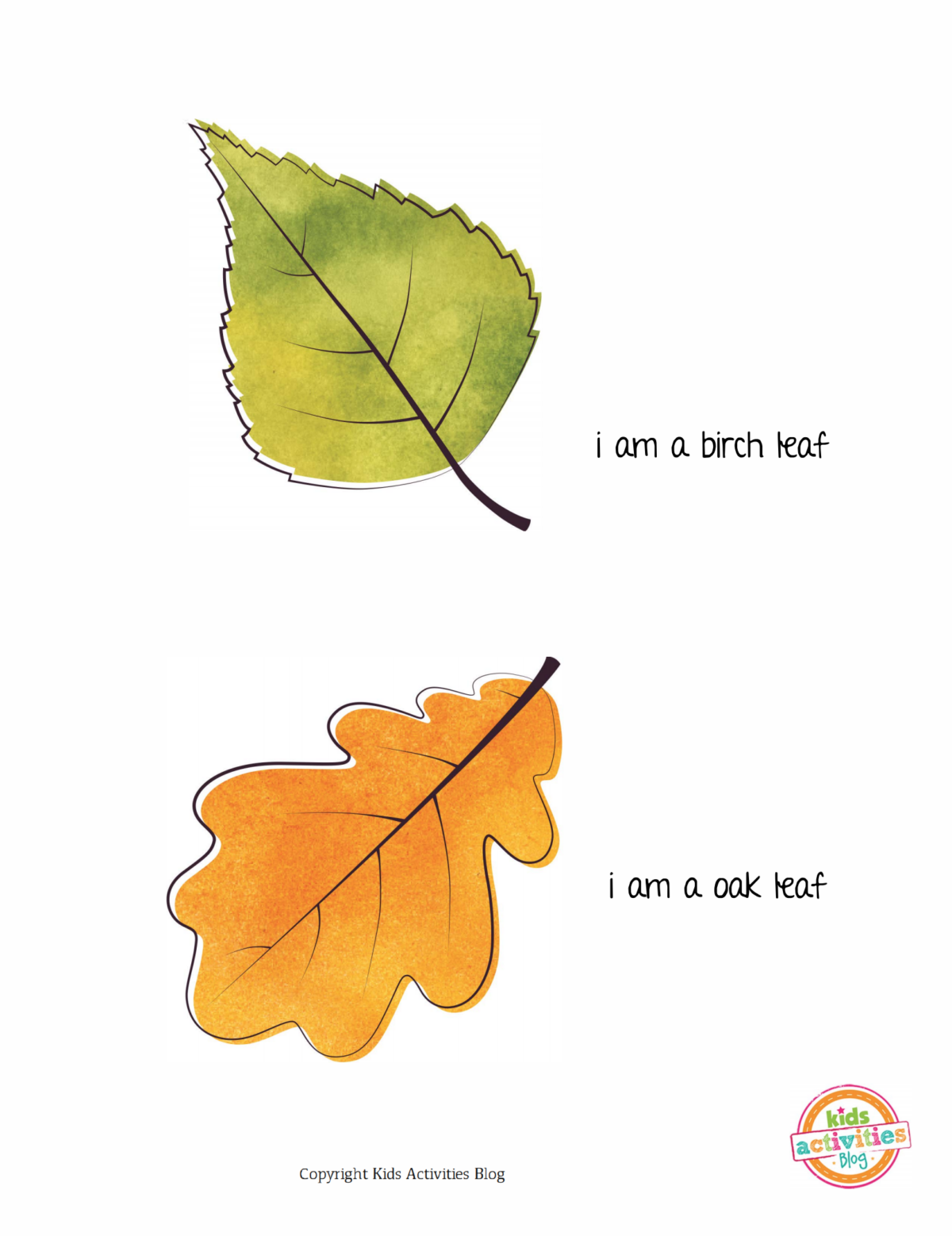 Lace Up Cards for Children: Free Printable Autumn Leaf Lacing Cards