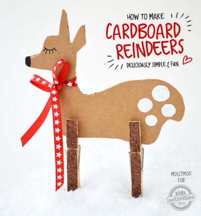Simple Cardboard Reindeer Craft | Kids Activities Blog